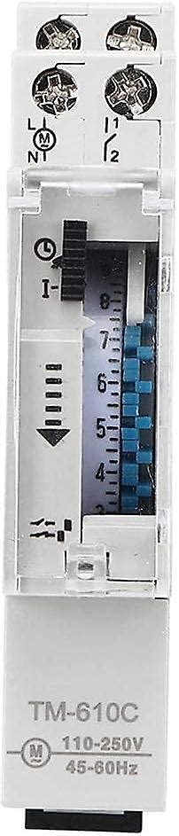 Rail Time Switch Intelligent Din Rail Timing Control Switch Timer Relay Tm610c 220v För