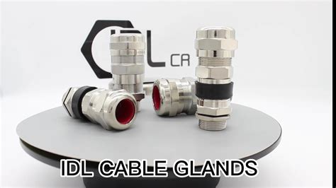 Idl Double Compression Armoured Atex Cable Gland Explosion Proof Npt12