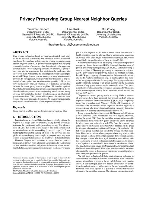 Pdf Privacy Preserving Group Nearest Neighbor Queries