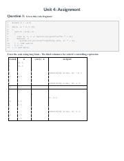 Unit Assignment Cs Introduction To Programming Pdf Unit Assignment Question