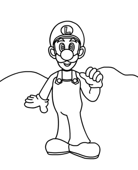 Desenho De Luigi Para Colorir Tudodesenhos