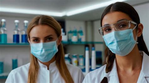 Premium Photo Female Scientist Does Detailed Of Reagent In Light