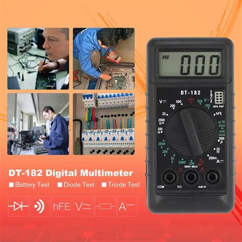 DT-182 цифровой мини мультиметр DC/AC напряжение измеритель тока Ручной ...
