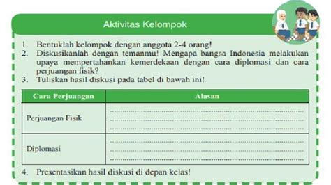 Kunci Jawaban IPS Kelas 9 Halaman 215 Upaya Mempertahankan Kemerdekaan