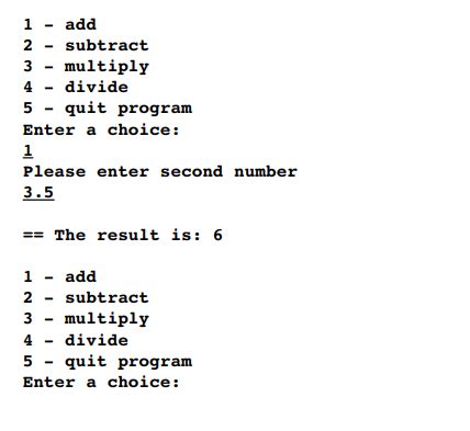 Solved Write A Program That Lets The User Perform Arithmetic Chegg