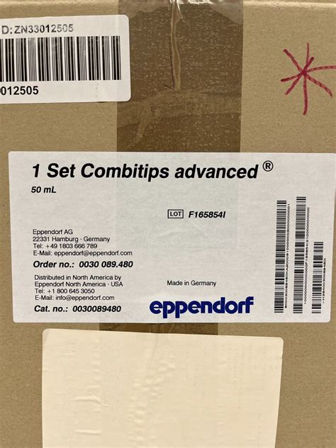 Eppendorf Combitips Advanced Eppendorf Quality 50 Ml Bagged 100 Pcs