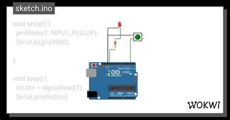 เปิด ปิดไฟ Led ด้วยปุ่มกด Wokwi Esp32 Stm32 Arduino Simulator