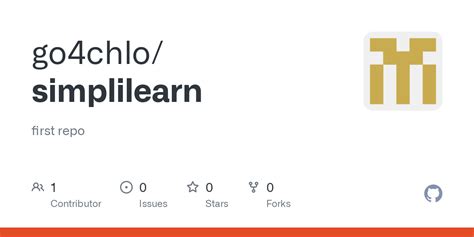 Github Go4chlo Simplilearn First Repo