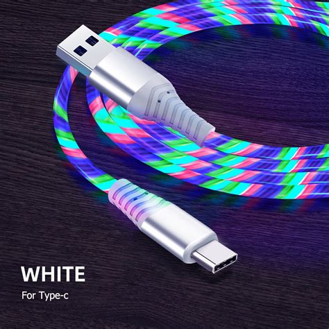 3a Flow Luminous Lighting Usb Data Cable Micro Usb Vicedeal