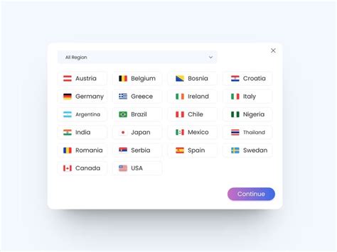 Language Selection Ui In 2024 Language The Selection Ui Design