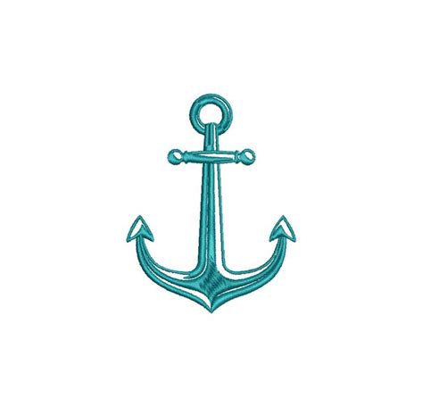 Anchor Machine Embroidery Design Instant Download Etsy
