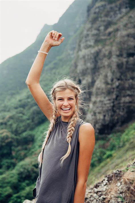 Take Your Hair On A Hike Day Hiking Hair Hiking Hair Styles Barefoot Blonde