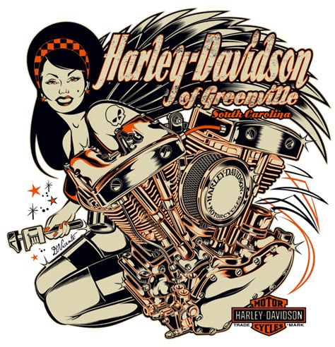 Harley Davidson Pin Up Girls
