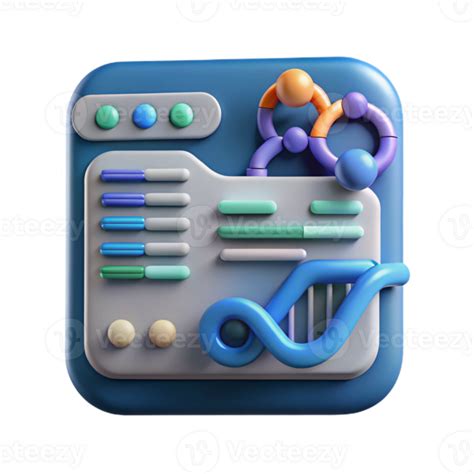 Magnificent Classic Genetic Data Analysis Futuristic Interface Cutout