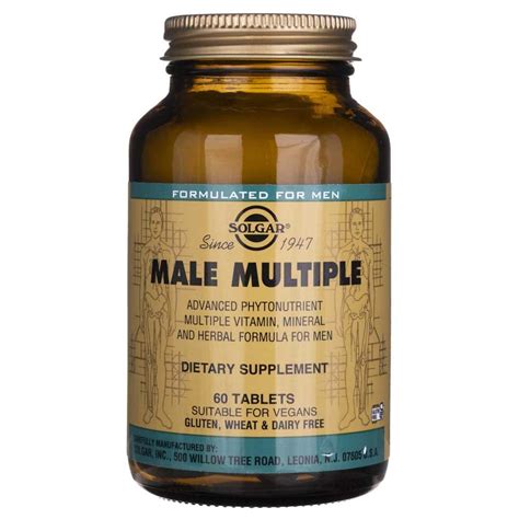 Solgar Male Multiple Multivitamin for men - 60 Tablets – Medpak