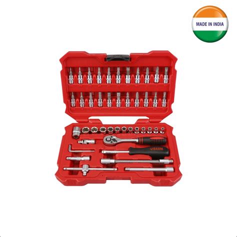 Baum Chrome Vanadium Steel 46 Pcs Socket Set For Bolt Tightening