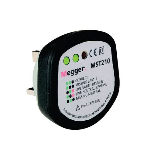 Megger Mst210 Socket Tester Central Tech Supplies