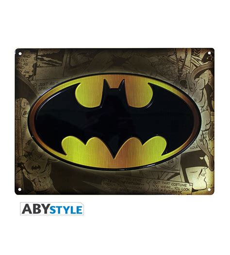 Batman Logo Metal Tin Sign Visiontoys