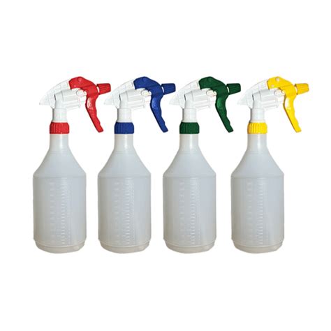 Colour Coded Recycled Spray Bottles Complete With Spray Nozzle Lime