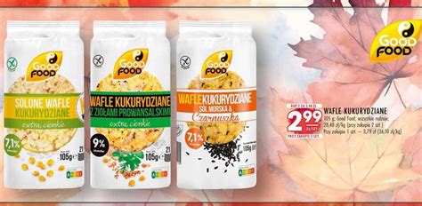 Wafle Kukurydziane Extra Cienkie Good Food Cena Promocje Opinie