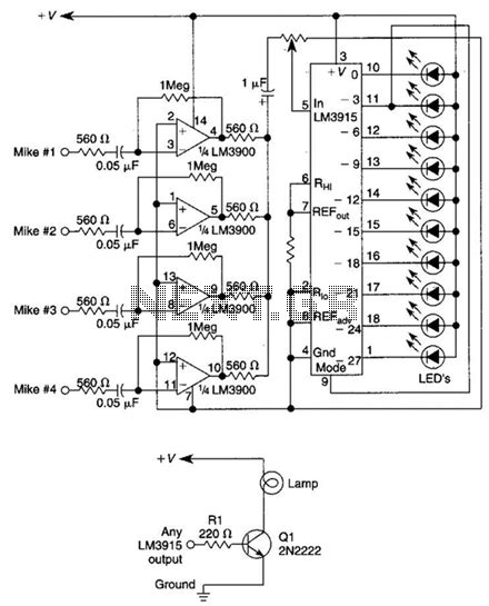 Audio Wattmeter Circuit With Lm3915 Next Electronics