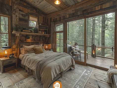 Rustic Treehouse For Adults With Cozy Interiors And Views Of The Forest