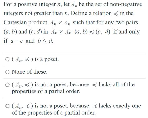 solved for a positive integer n let an be the set of