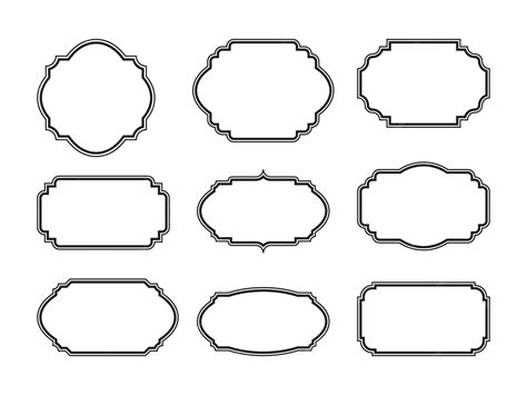 Premium Vector Ornamental Label Frames Old Ornate Labels Decorative