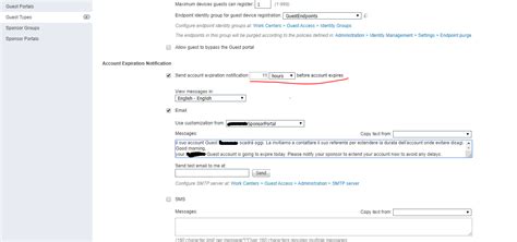 Solved Ise 2 1 Guest Account Expiration Notification Cisco Community