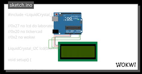 Lcd I2c Wokwi Esp32 Stm32 Arduino Simulator