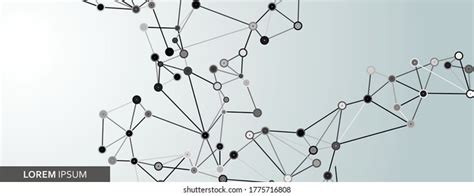 Abstract Moleculs Connect Background Digital Background Stock Vector