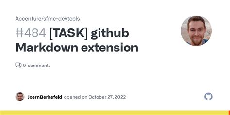 Task Github Markdown Extension Issue Accenture Sfmc Devtools