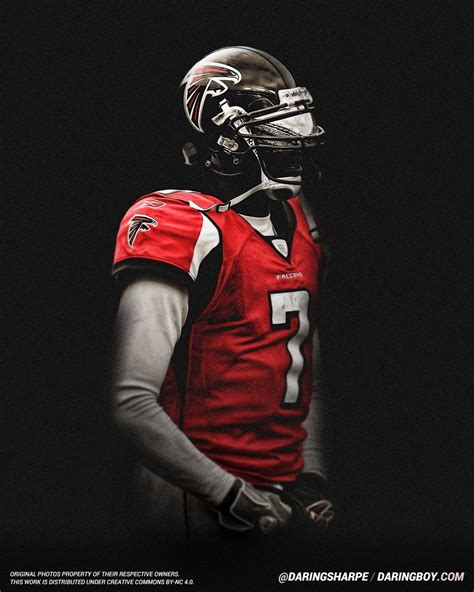 Atlanta Falcons Michael Vick 7 Poster For Fans Poster Canvas In 2022