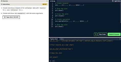 Solved Exercise O Light Mode Instructions 100 Xp Scriptpy 1