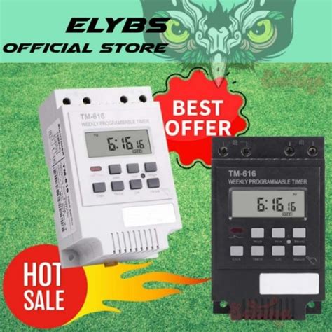 jual time switch relay 220v 30a power timer programmable lcd display di