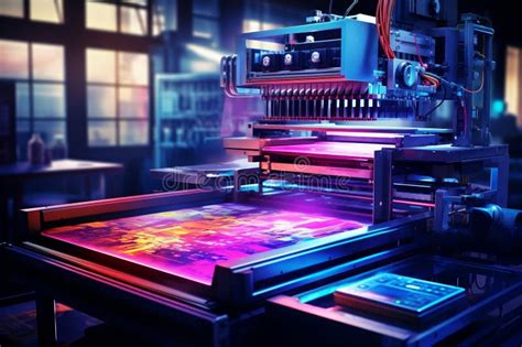 Cutting Edge Electronic Paper Printer Transforming The Digital Landscape Ai Stock Illustration