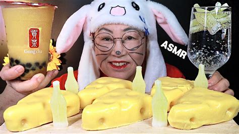 Asmr Mukbang 톰과제리 치즈케이크 닉클립 왁스병 공차 버블티 먹방 Tomandjerry Cheese Cake Nik L