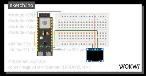 oled i2c love wokwi esp32 stm32 arduino simulator
