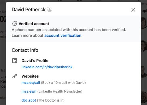 how to set up linkedin profile verification the doctor is in linkedin