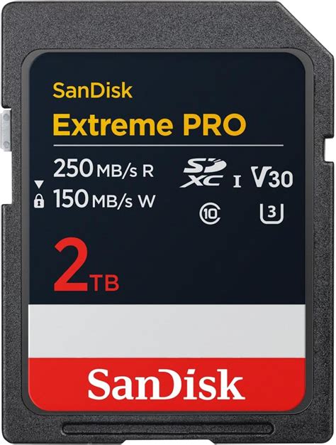 SanDisk TB Extreme PRO SDXC UHS I Memory Card Up To MBs C U V K UHD SD Card