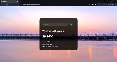 Askar Basha R On Linkedin Weatherforecast Webdevelopment Html Css