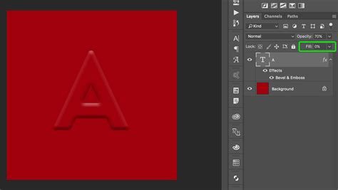 Hiding Source Layer After Applying A Layer Style Bevel In Photoshop