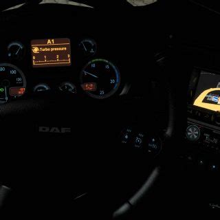 Dunkles Interieur für DAF XF 105 v3 01 ETS2 ETS2 ATS Mod