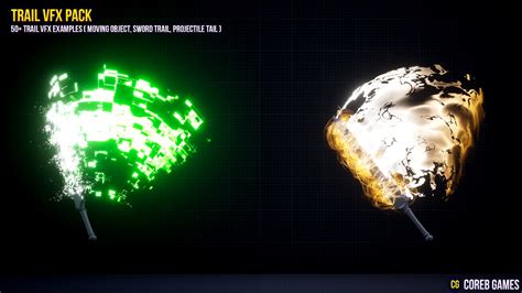 Trail Vfx Pack In Visual Effects Ue Marketplace