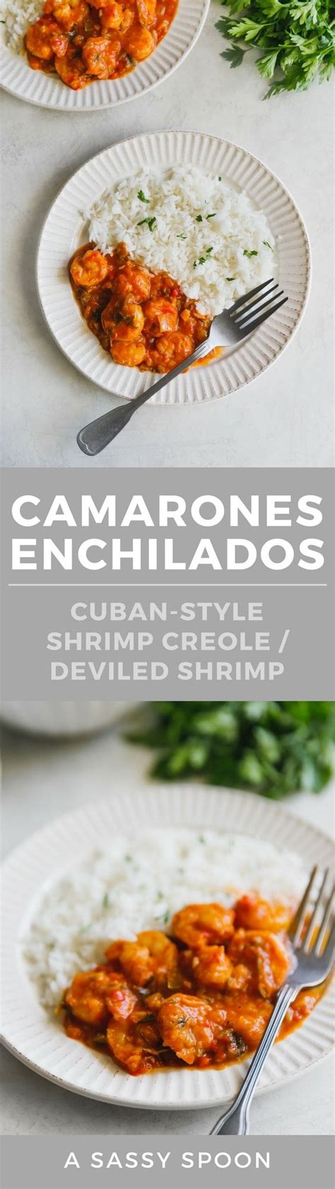 Spicy Saucy Fragrant Cuban Style Deviled Shrimp Or Shrimp Creole Or
