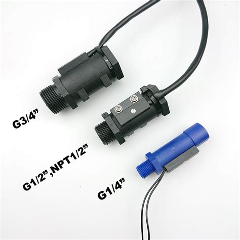 Plastic Magnetic Vertically Mount Low Water Oil Flow Switch With Two Wires Water Pump Flow