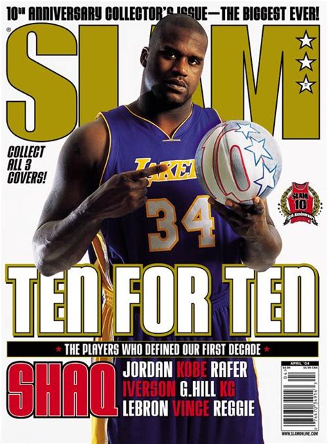 Slam 77 Los Angeles Laker Shaquille Oneal Appeared On The Cover Of