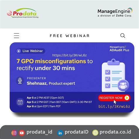 Prodata Sistem Teknologi On Linkedin Siem Manageengine Prodata Ada Adauditplus Adaudit