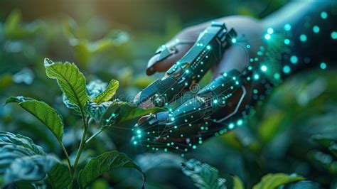 Artificial Intelligence Cultivates A Futuristic Tech Plant For Sustainable Growth Stock