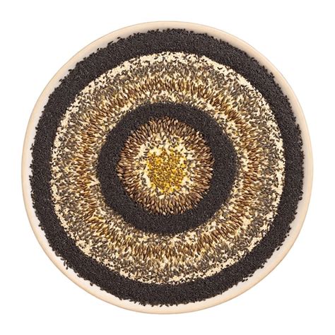 Nigella Seed Mandala A Mandala Of Whole Nigella Seeds Ground Nigella